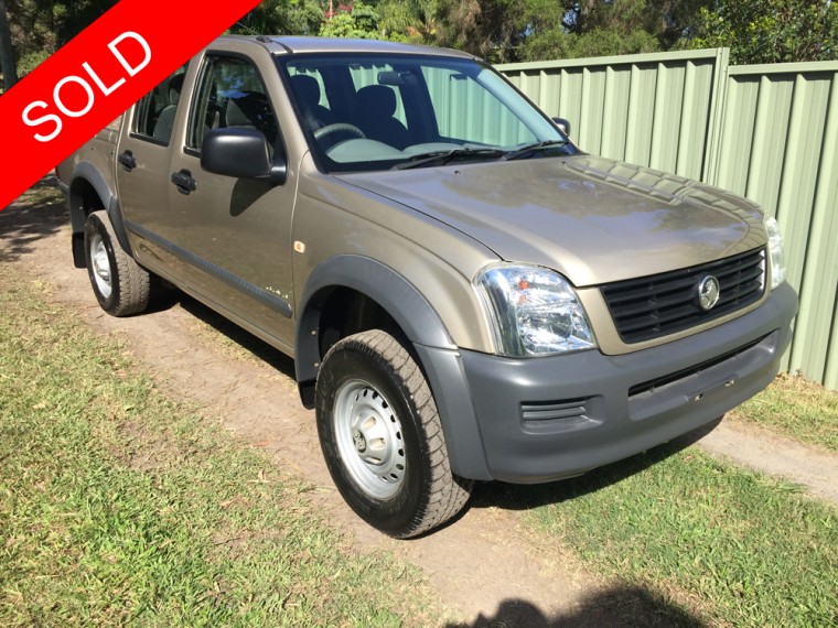 2003 Holden Rodeo 2x4 Petrol Dual Cab Ute Gold - Used Vehicle Sales