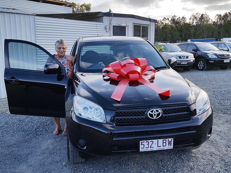 Happy Family Member: 2008 Rav 4 Black| Used Vehicle Sales